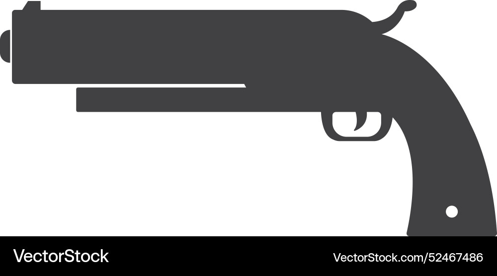 Shotgun icon or logo isolated Royalty Free Vector Image