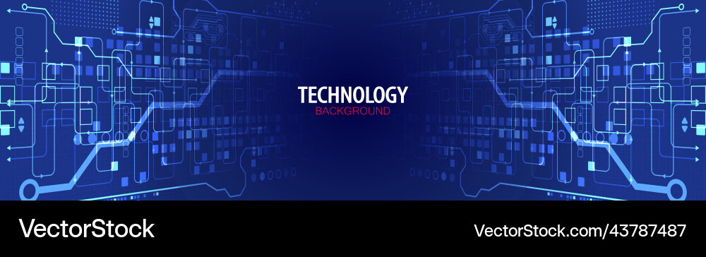 Hi-tech digital technology and engineering Vector Image