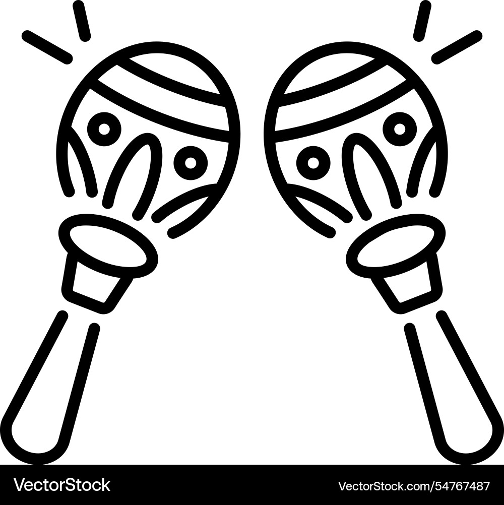 Maracas Royalty Free Vector Image - VectorStock