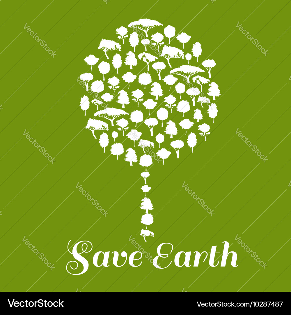 Save earth environmental ecology icon Royalty Free Vector
