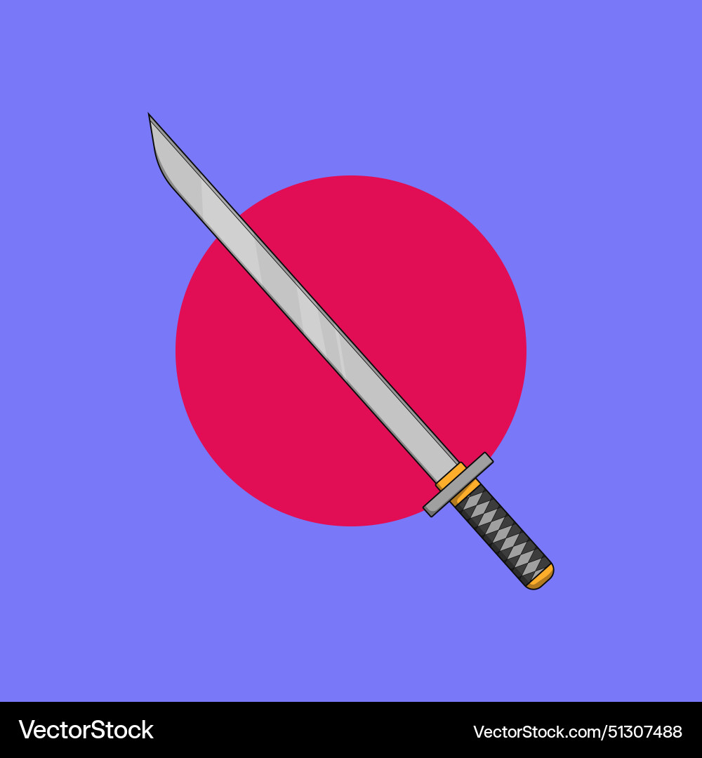 Katana sword japanese Royalty Free Vector Image