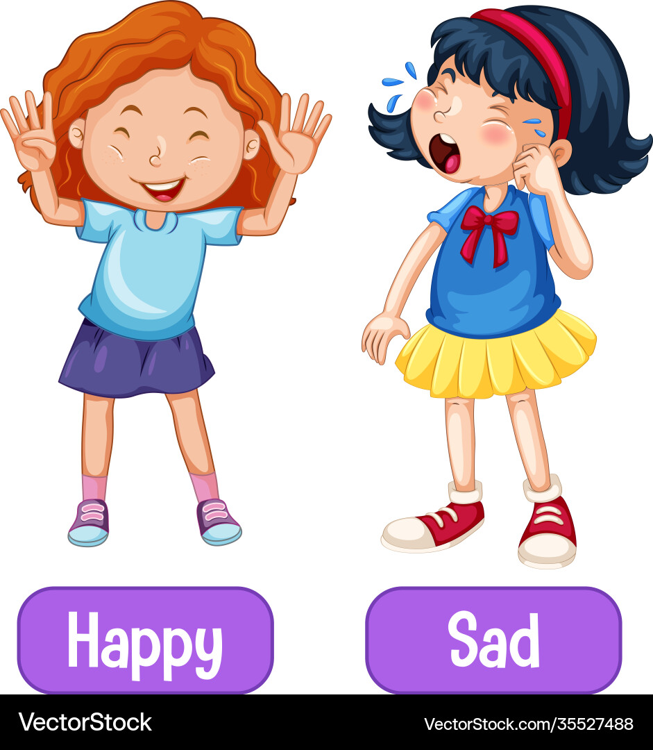 Feelings Flashcards Vector Images (over 200)