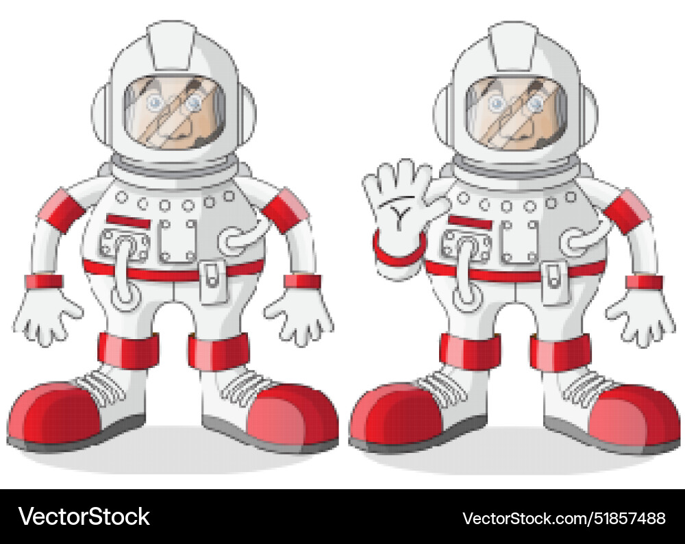 Set of astronauts Royalty Free Vector Image - VectorStock