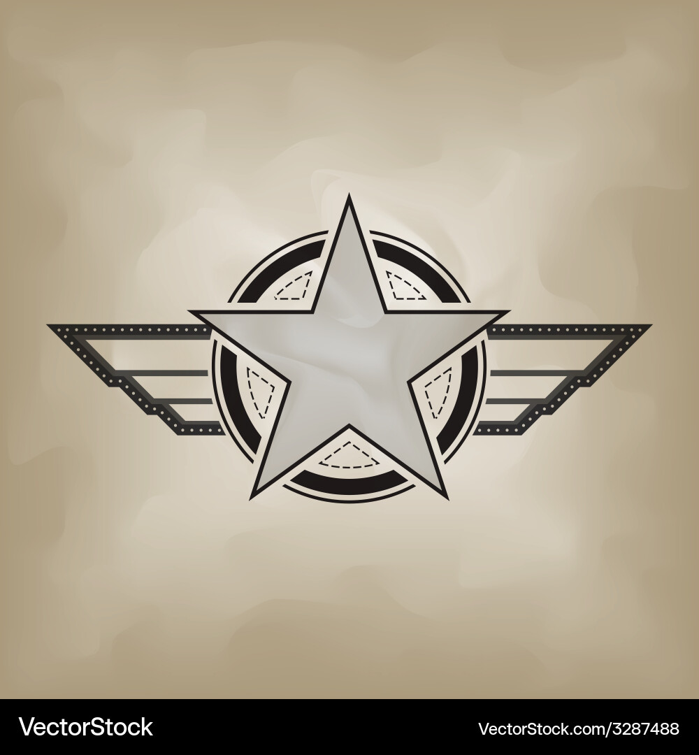 Star symbol airforce military concept Royalty Free Vector