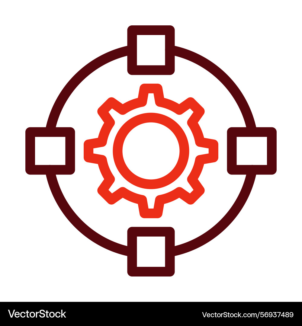 Adaptation thick line two color icons Royalty Free Vector