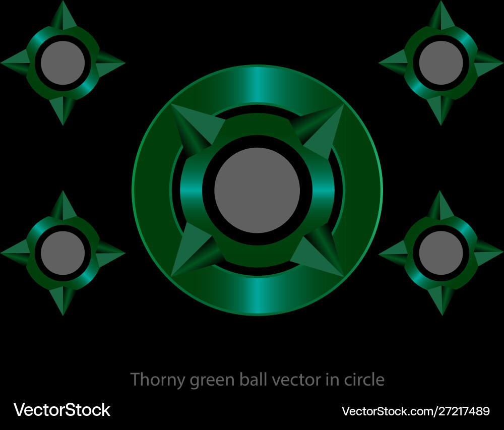 Thorny-green-1000 Royalty Free Vector Image - VectorStock