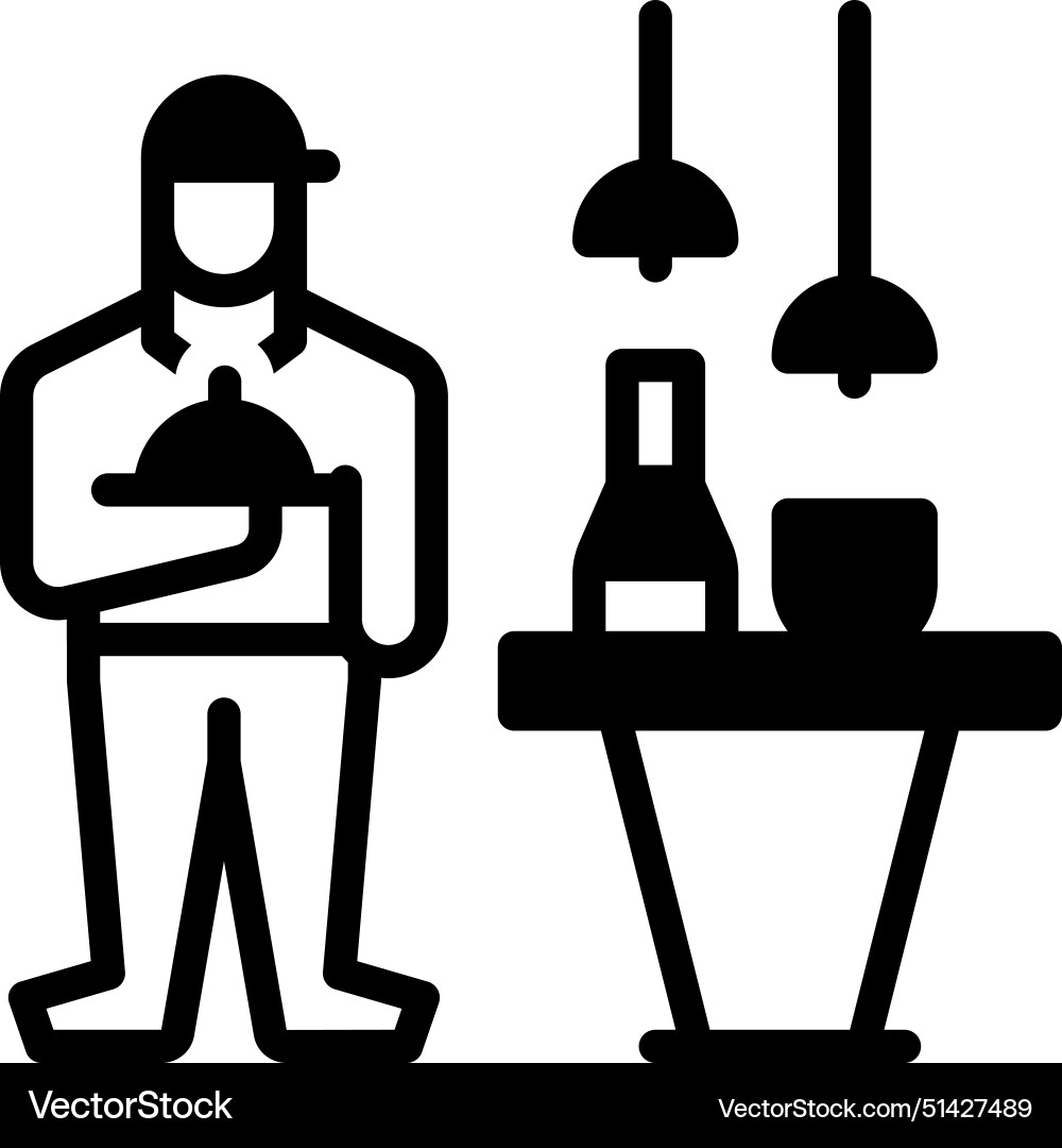 Waiter Royalty Free Vector Image - VectorStock