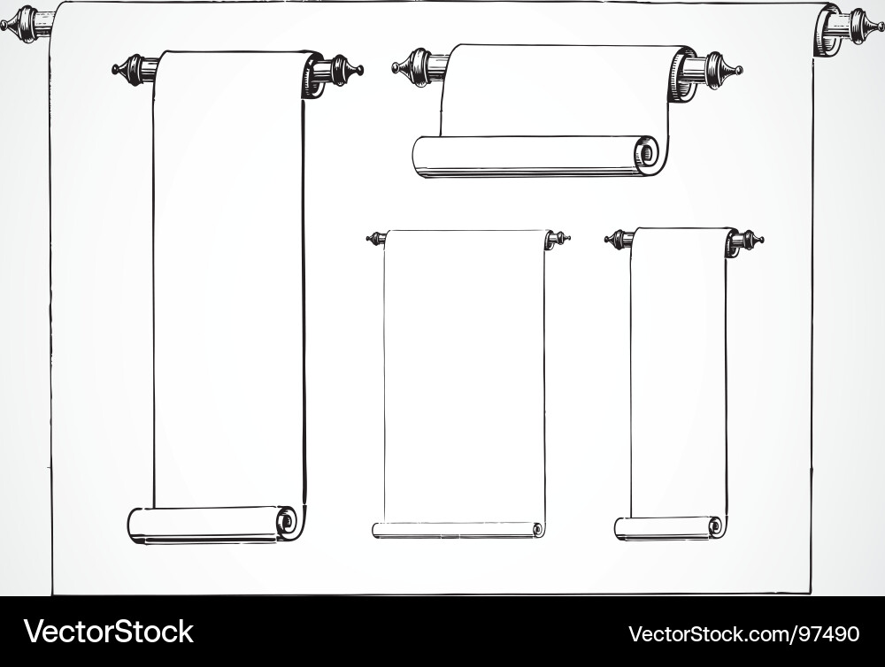 Antique Scroll Designs Royalty Free Vector Image