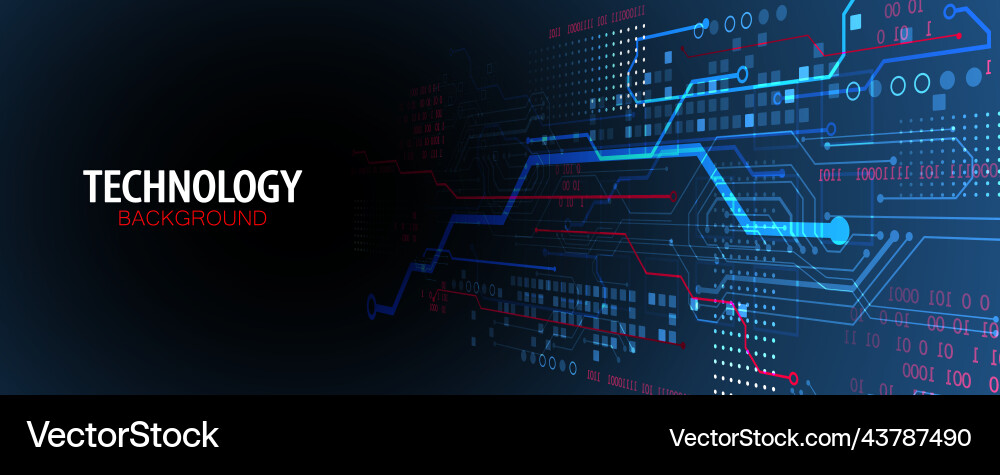 Hi-tech digital technology and engineering Vector Image