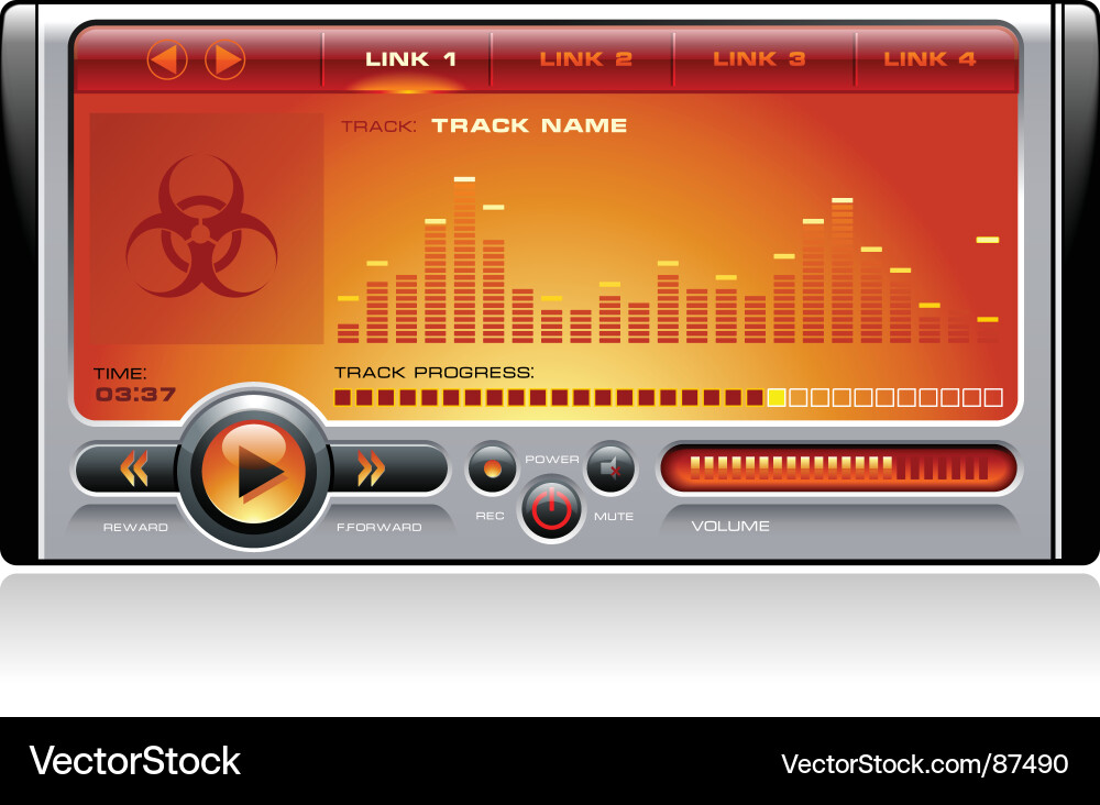 Media player Royalty Free Vector Image - VectorStock