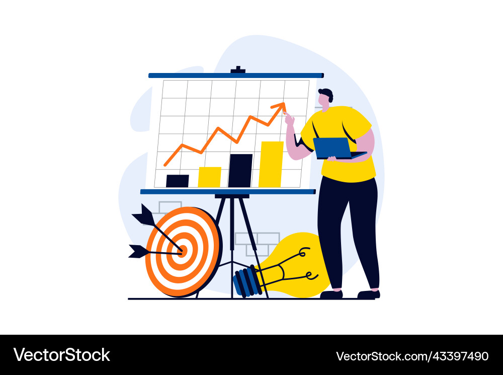 Strategic Planning & Business Growth Vector Image