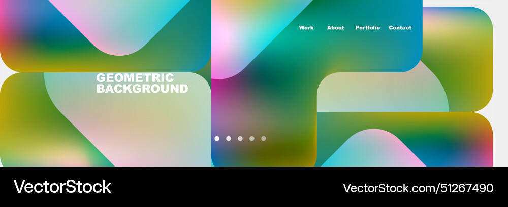Teal liquid color background design for landing Vector Image