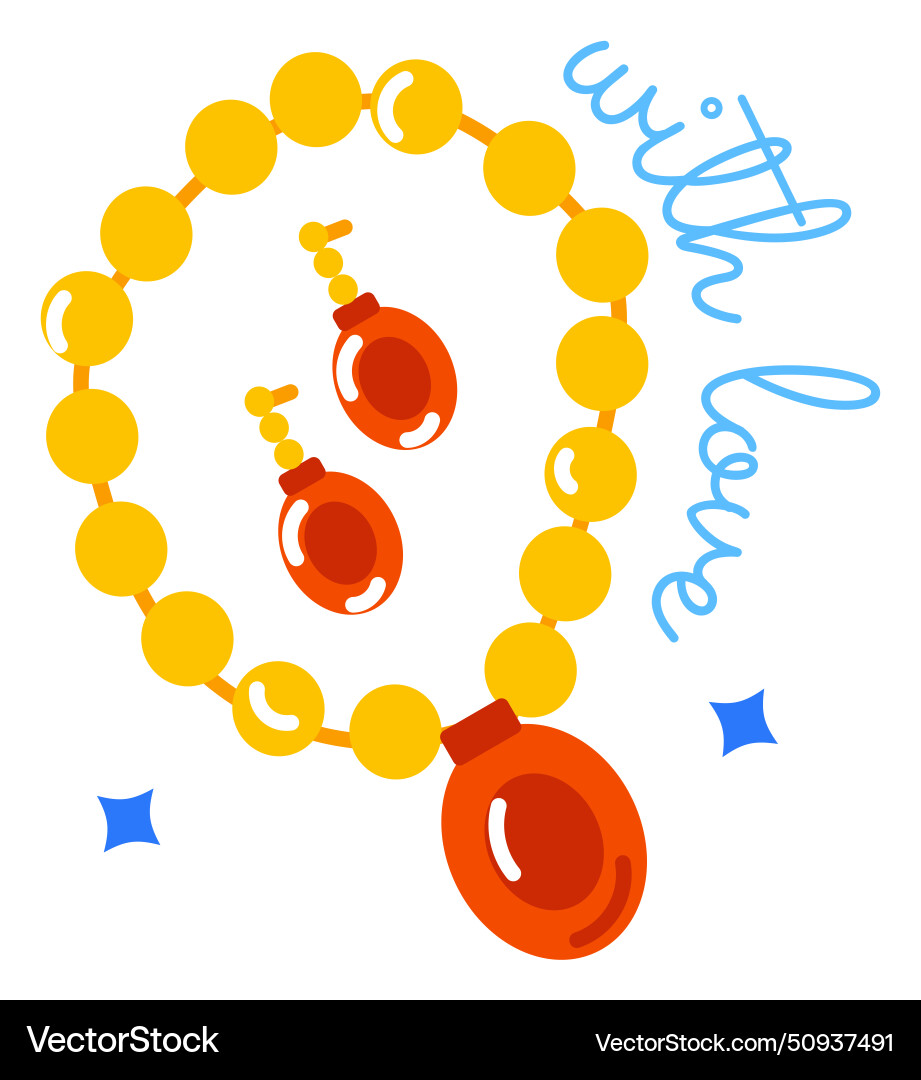 Bridal jewellery Royalty Free Vector Image - VectorStock