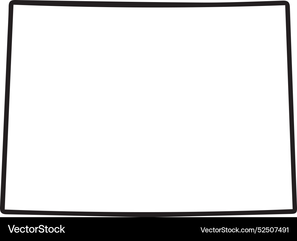 Colorado outline Royalty Free Vector Image - VectorStock