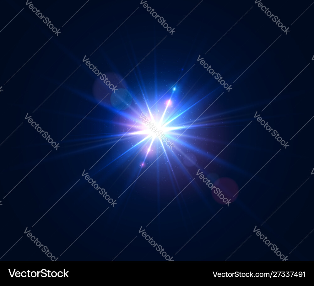 Globulanter Blitz realistischer Linsenfackeleffekt