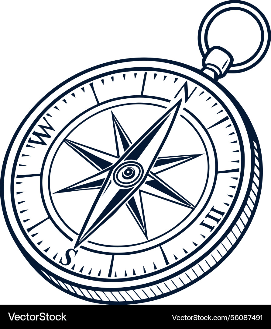 Graphics compass design Royalty Free Vector Image