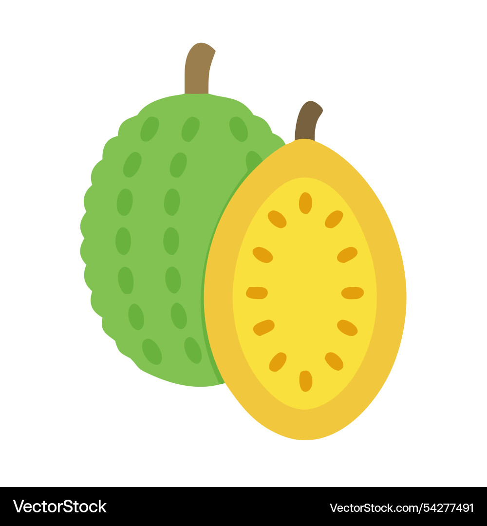 Jackfruit icon fruits Royalty Free Vector Image