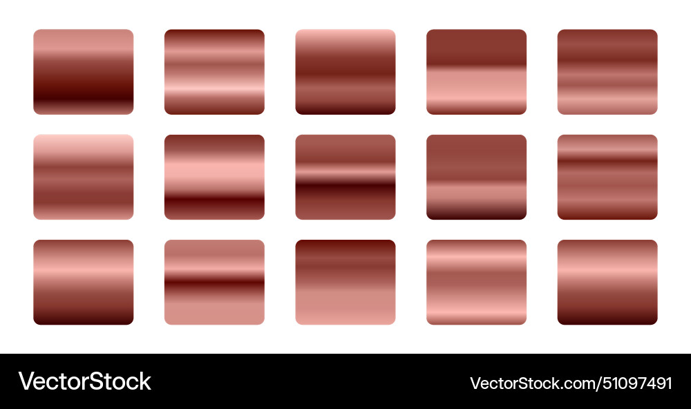 Trendy metallic color gradient banner Royalty Free Vector