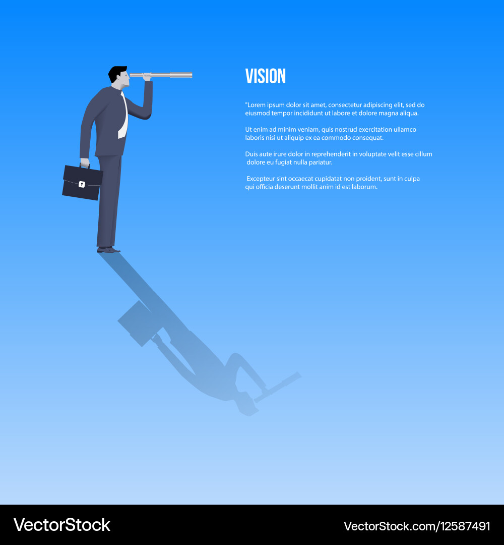 Vision business template Royalty Free Vector Image