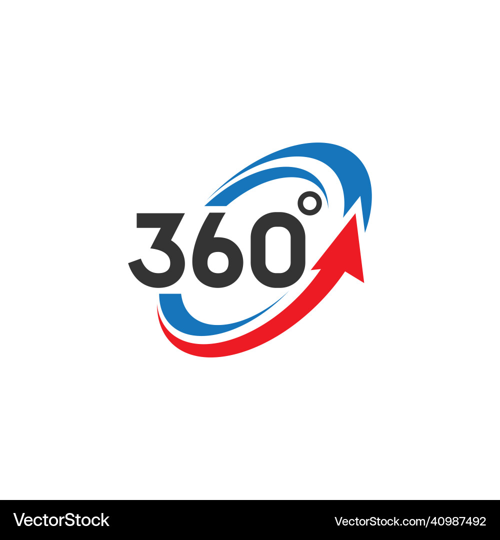 360 view logo Royalty Free Vector Image - VectorStock