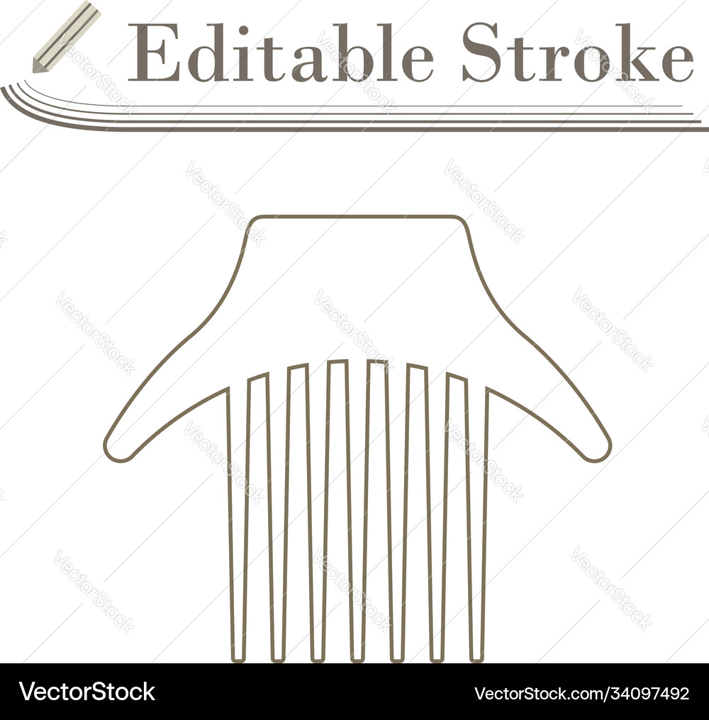 Comb icon Royalty Free Vector Image - VectorStock