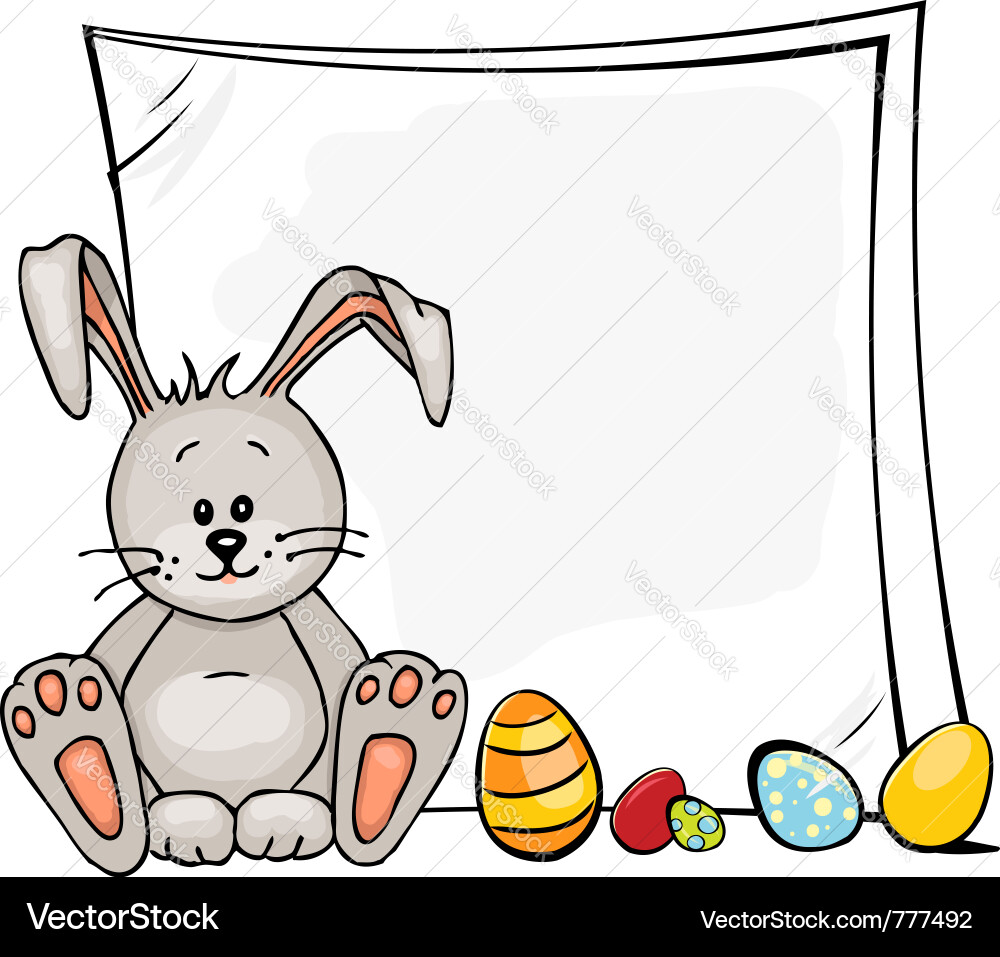 Easter rabbit Royalty Free Vector Image - VectorStock