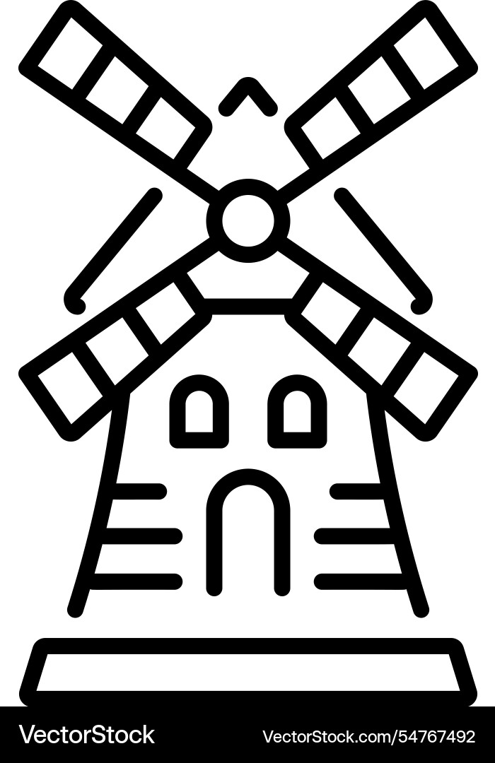 Flour mill Royalty Free Vector Image - VectorStock