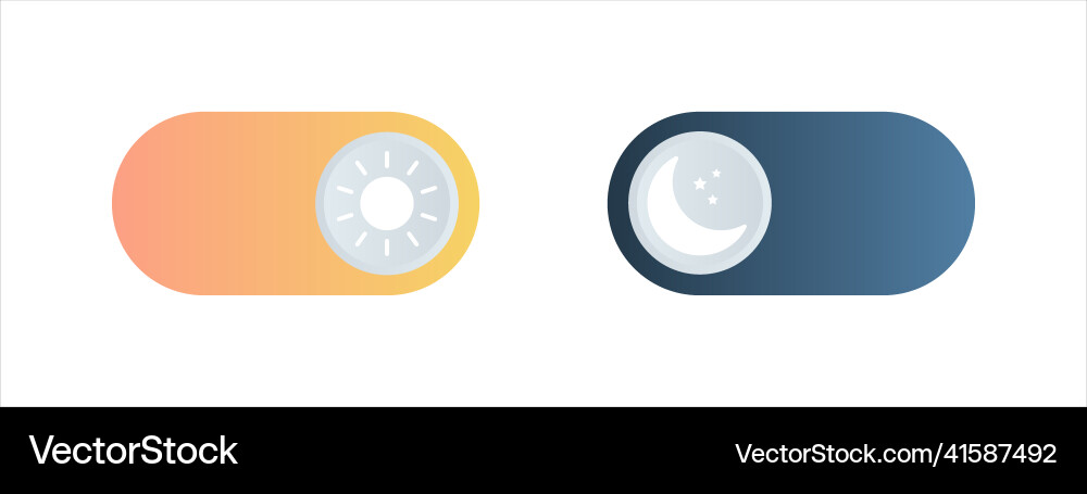 Night day mode switch Royalty Free Vector Image