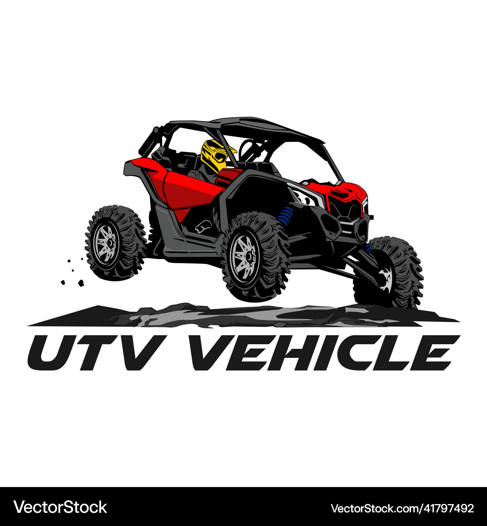 Utv logo design icon Royalty Free Vector Image