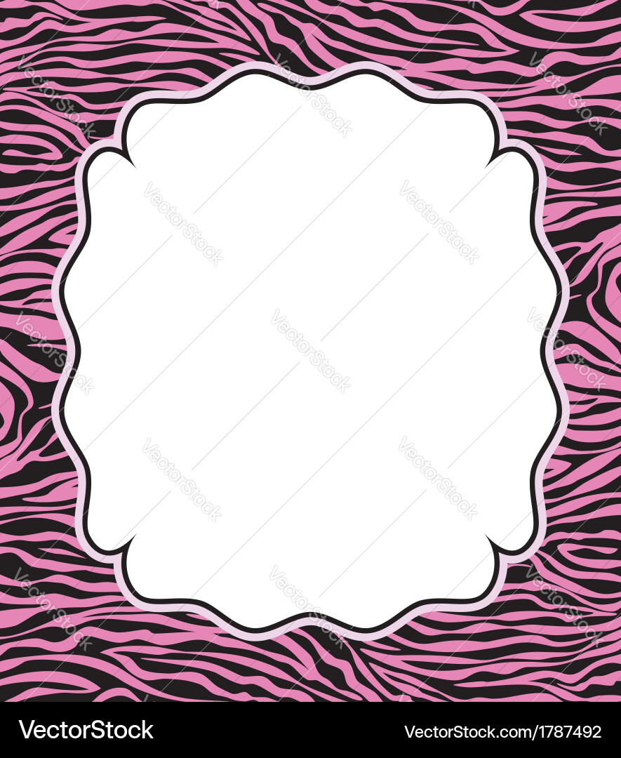 Zebra Print Border Clipart