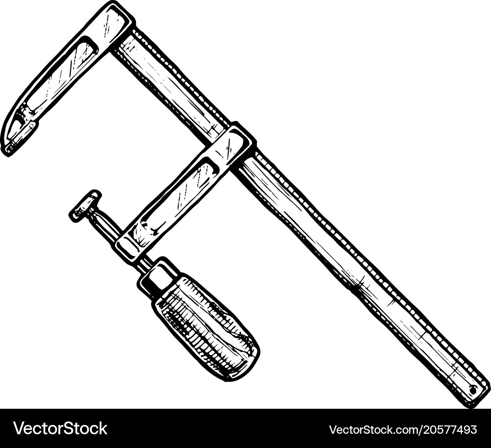 Bar clamp Royalty Free Vector Image - VectorStock