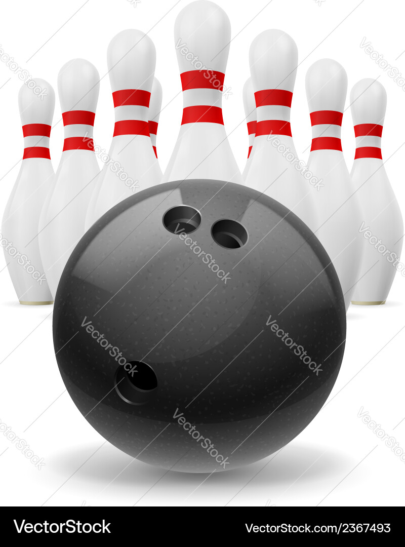Bowling Royalty Free Vector Image - VectorStock