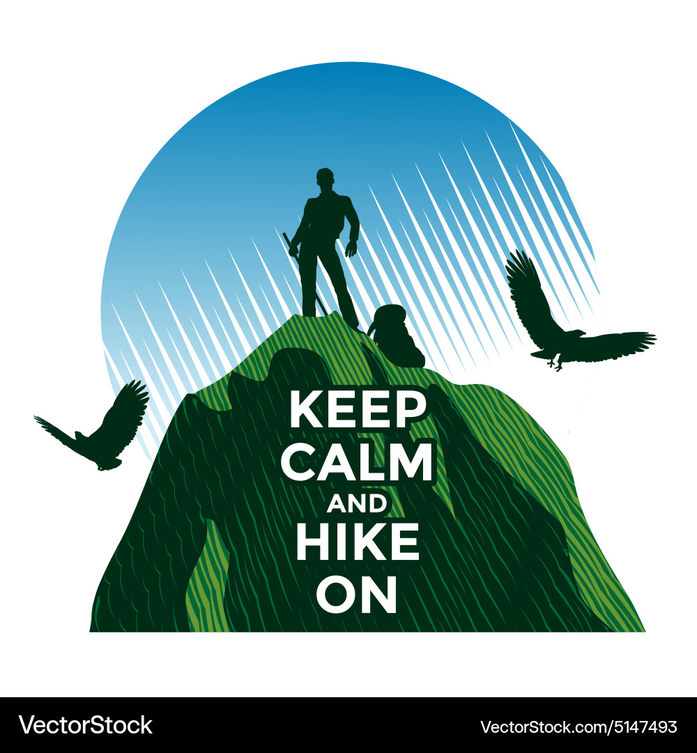 Hiking Royalty Free Vector Image - VectorStock