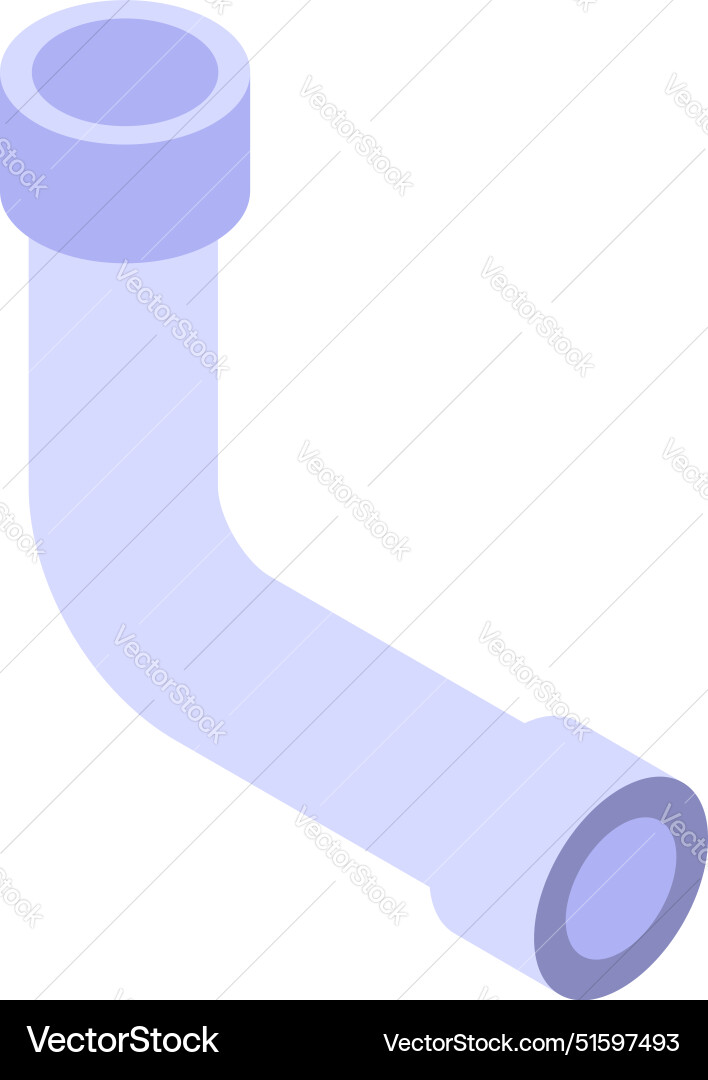 Plumbing pipe element connecting two sides Vector Image