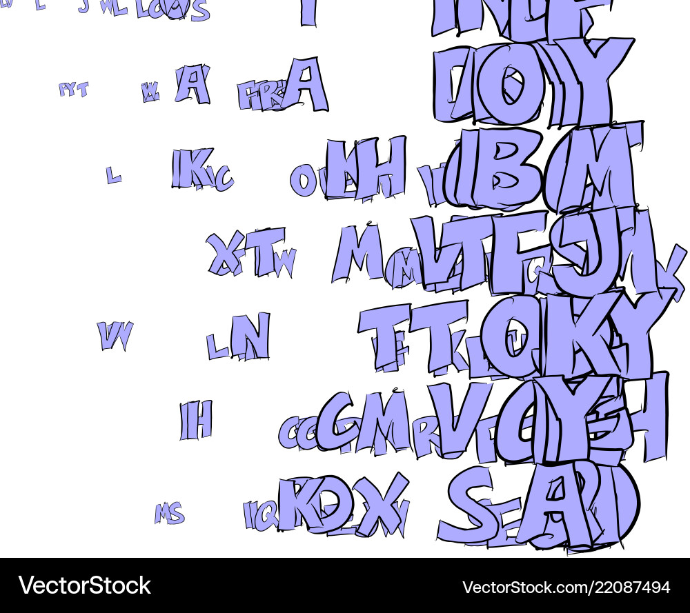 Alphabets letters details template design Vector Image