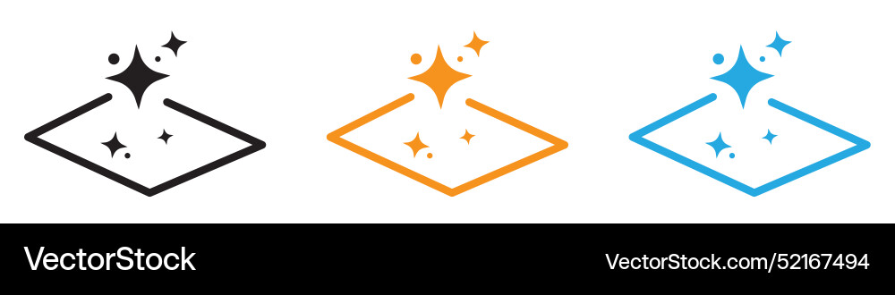 Clean surface icon logo set collection for web Vector Image