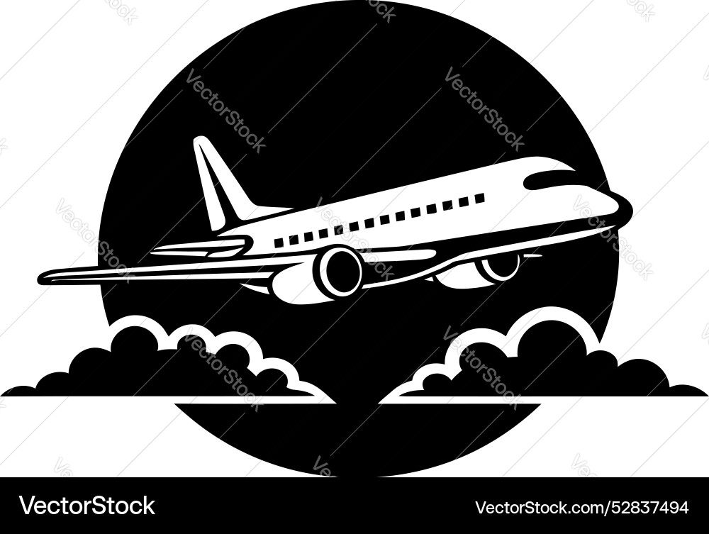 Doodle airspace playful aircraft icon skyward Vector Image