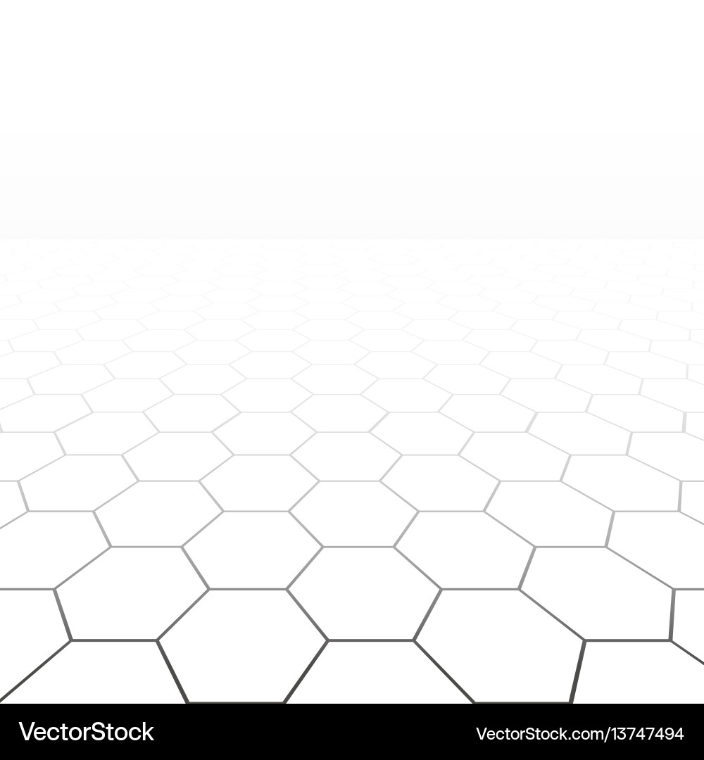 Hexagonal Perspective Background Royalty Free Vector Image