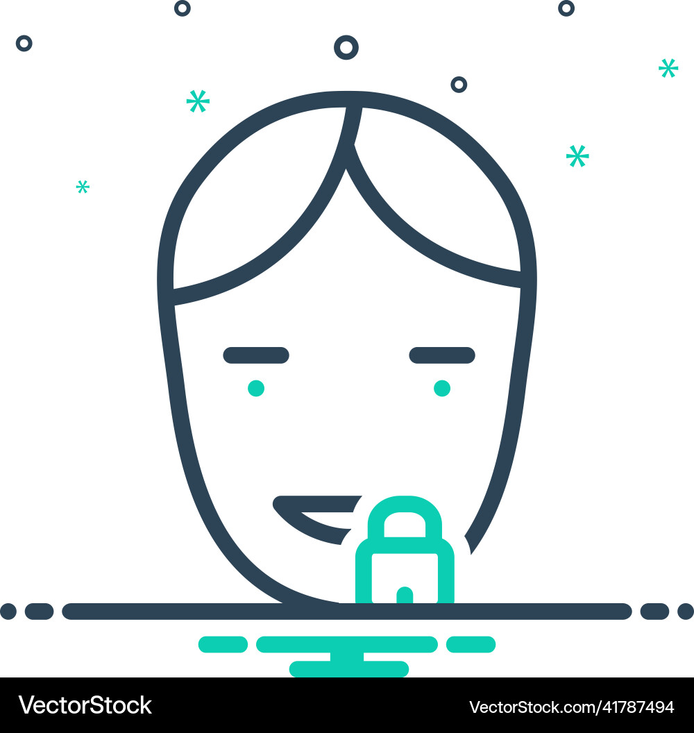 Silence Royalty Free Vector Image - VectorStock