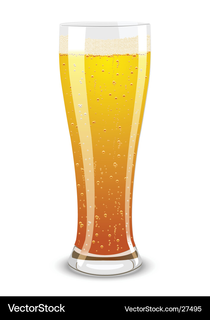 Beer glass Royalty Free Vector Image - VectorStock