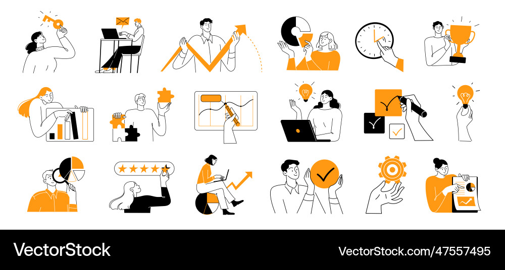 Business People & Concepts Royalty Free Vector Image