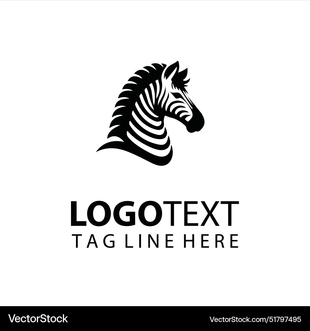 Zebra logo Royalty Free Vector Image - VectorStock