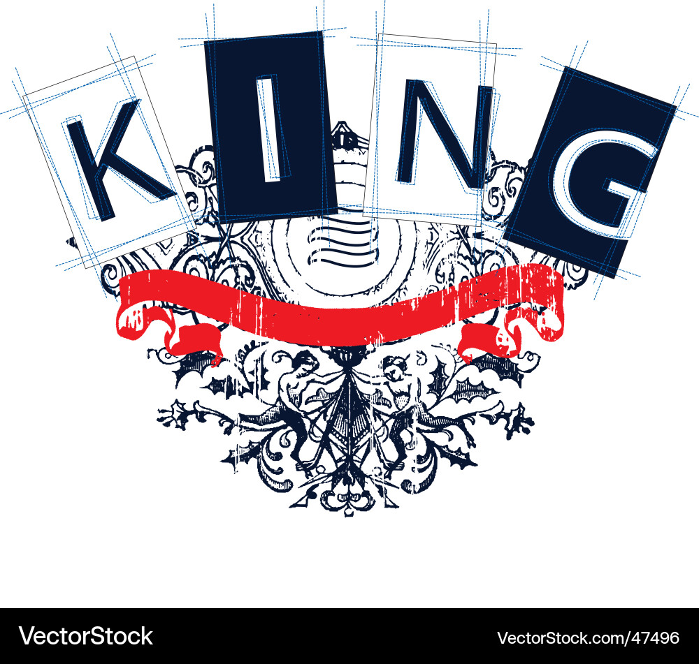 King crest Royalty Free Vector Image - VectorStock