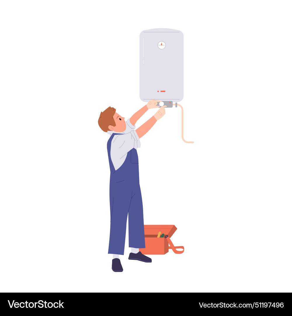 Master cartoon character from professional repair Vector Image