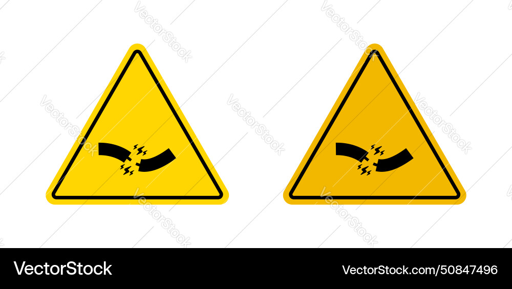 Short circuit icon set electric faulty Royalty Free Vector