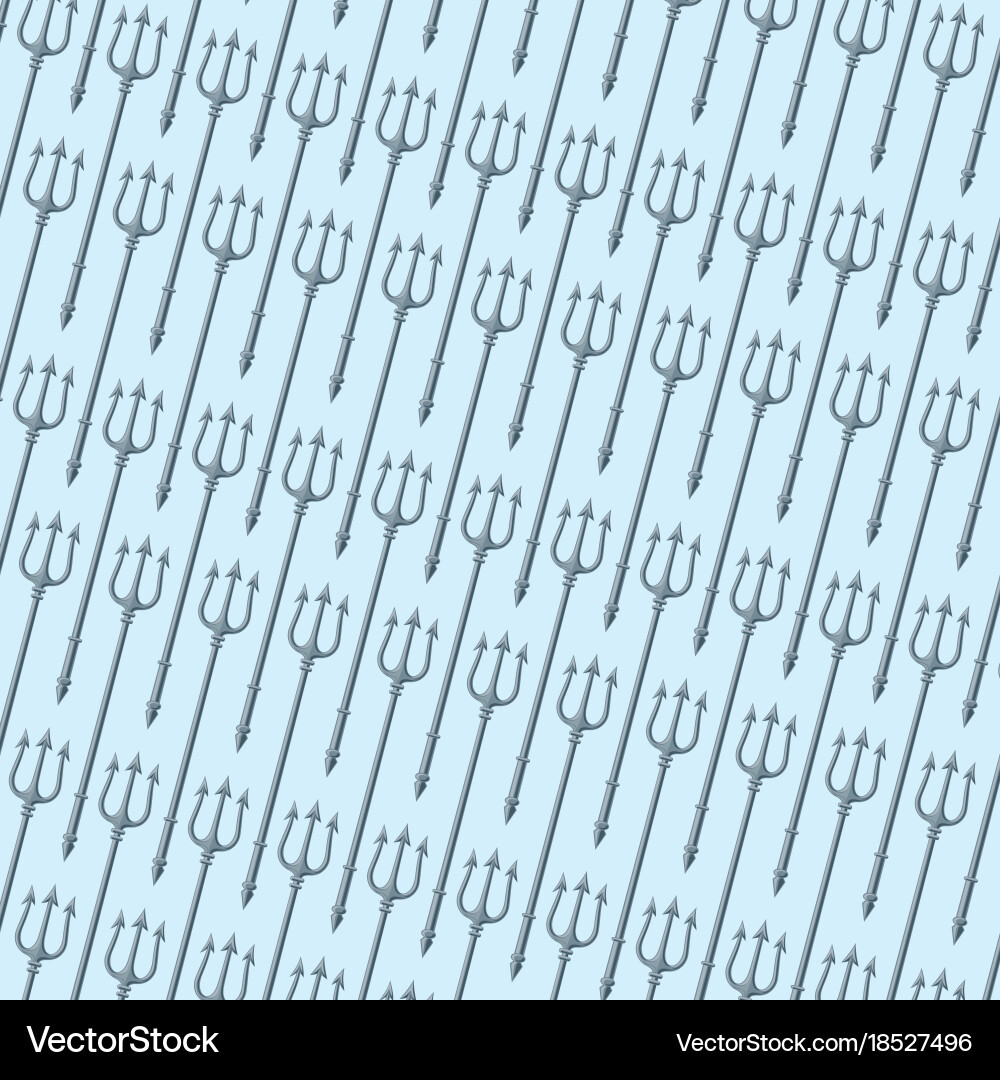 Trident Ocean Pattern Royalty Free Vector Image