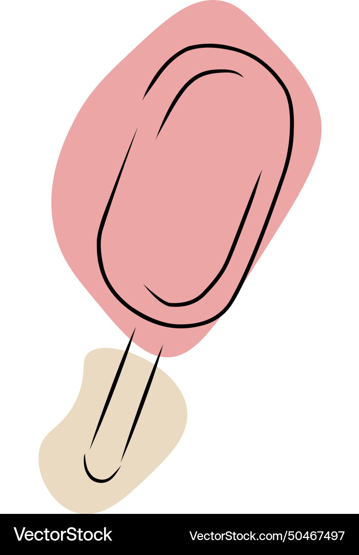 Popsicle hand drawn sketch Royalty Free Vector Image