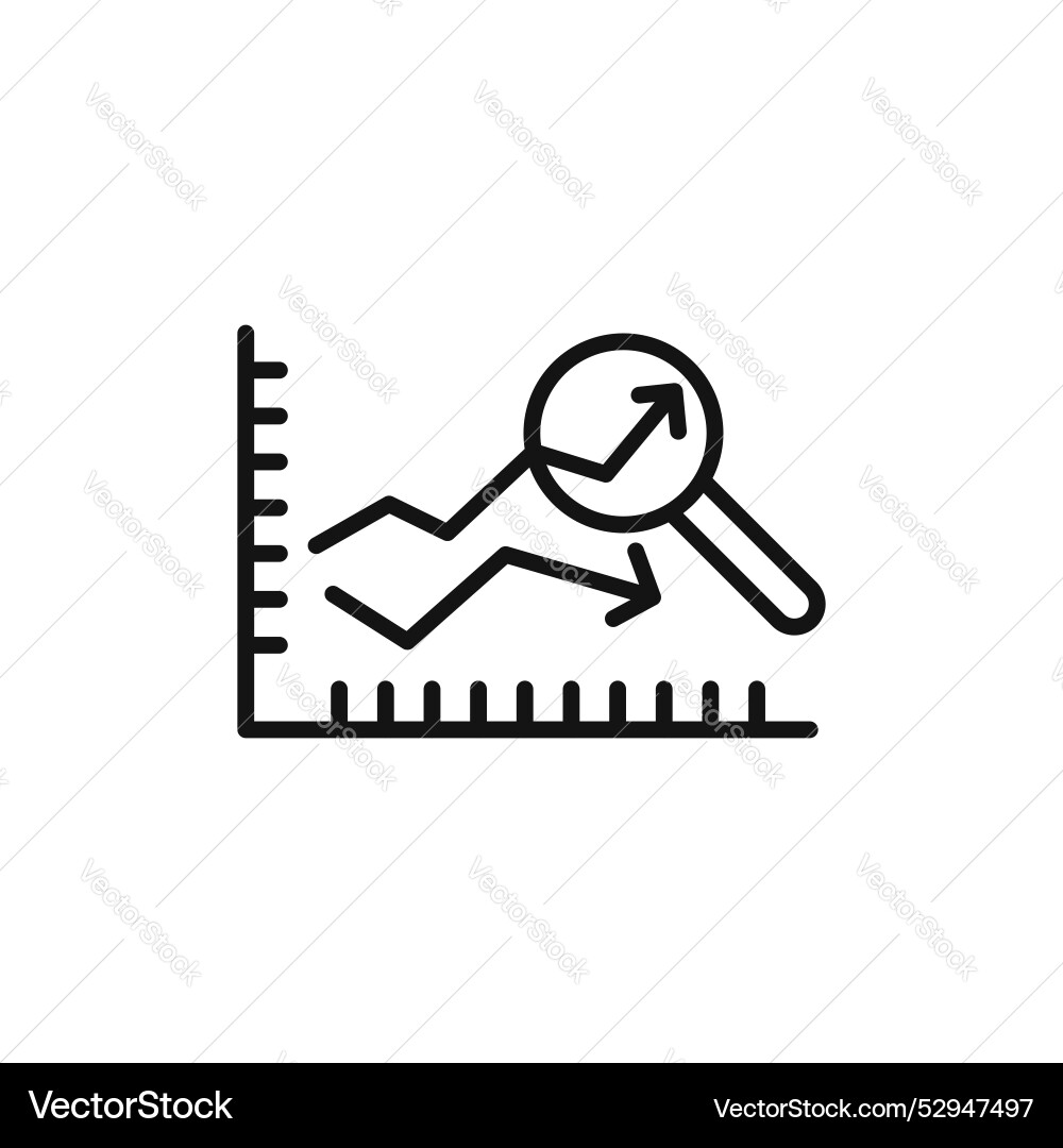 Predictive analytics icon symbol on white Vector Image