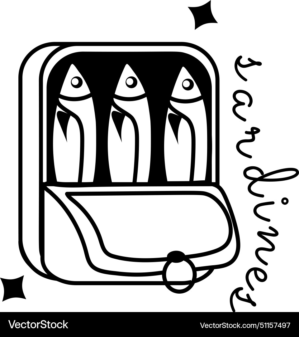 Sardine fish Royalty Free Vector Image - VectorStock