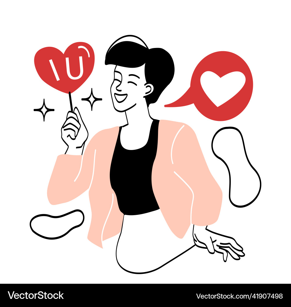 Giving and sharing love Royalty Free Vector Image